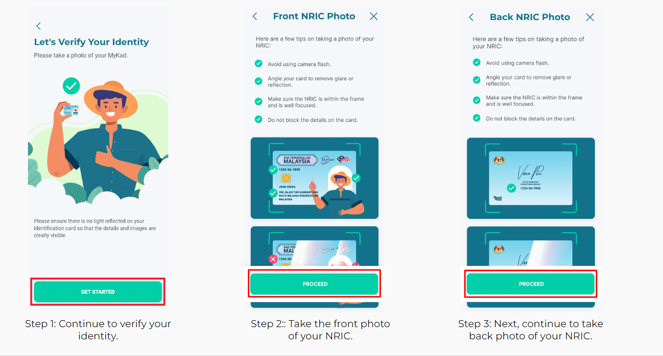 How to verify my NRIC? – Versa Asia